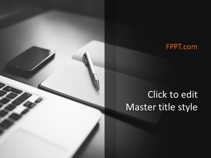 Office Workspace Free Presentation Template - Free PowerPoint Templates