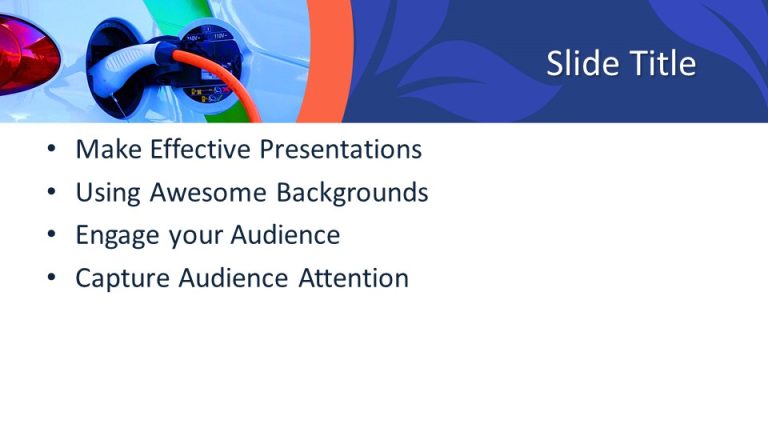 EV Charger Slide Layout - Free PowerPoint Templates